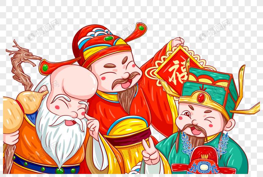 福禄寿 卡通福 卡通 伤感说说吧