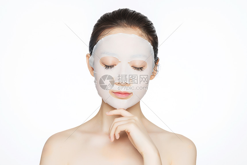 敷面膜美女高清图片下载 正版图片501011253 摄图网