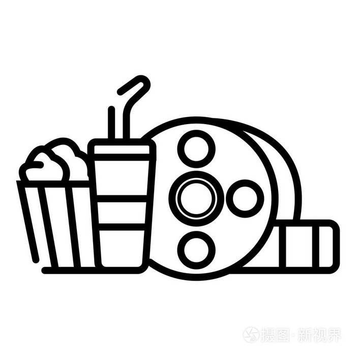 电影院标志简笔画电影院简笔画 伤感说说吧