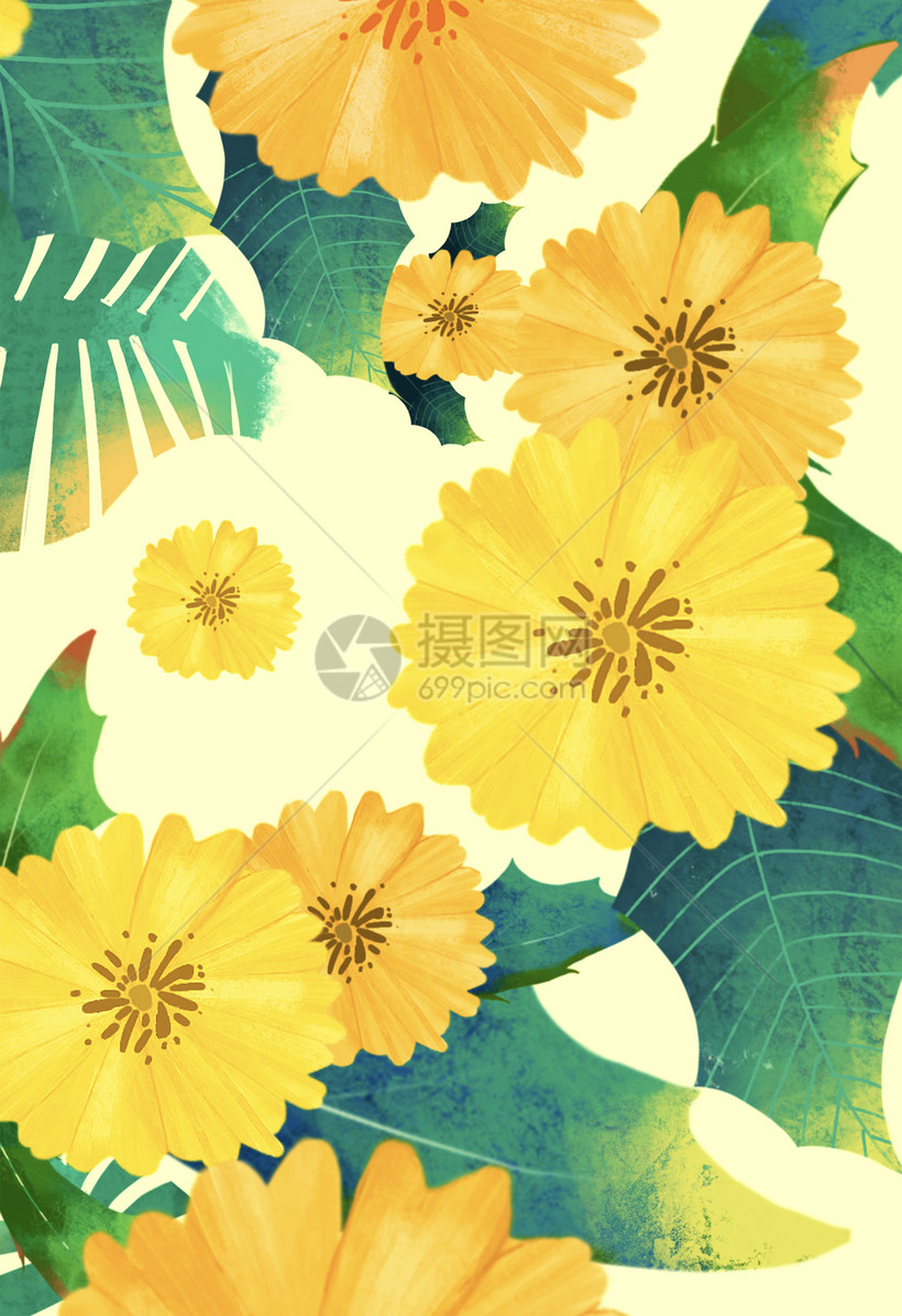 花卉植物手机壁纸模板素材-正版图片400197323-摄图网