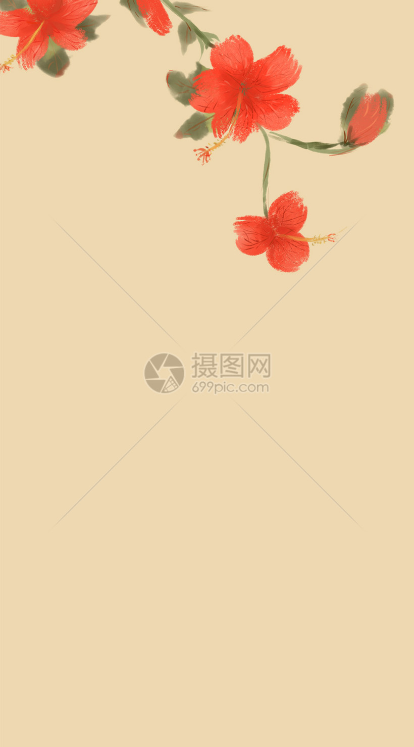 花卉手机壁纸模板素材-正版图片400334692-摄图网