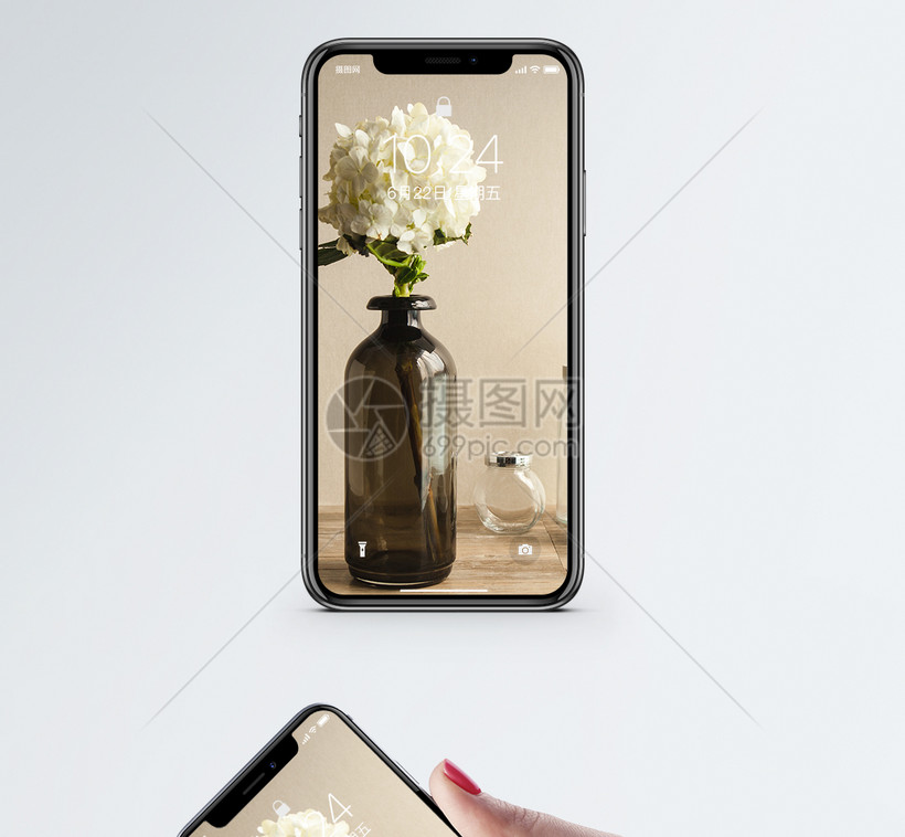 插花花艺手机壁纸模板素材-正版图片400482658-摄图网