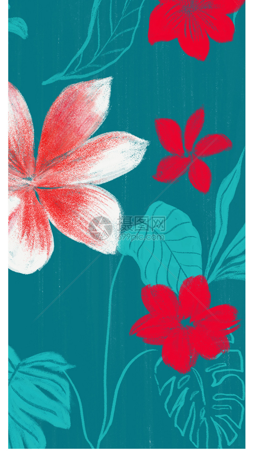 花卉手机壁纸模板素材-正版图片400577826-摄图网