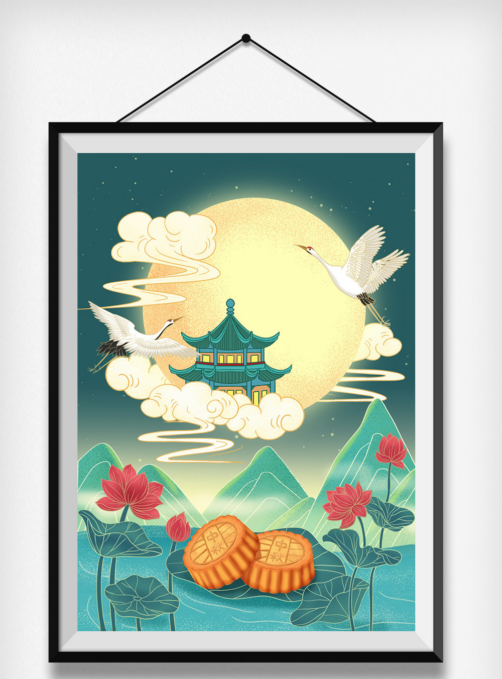 中秋简笔绘画大全素材_中秋简笔绘画大全高清图片素材下载_摄图网