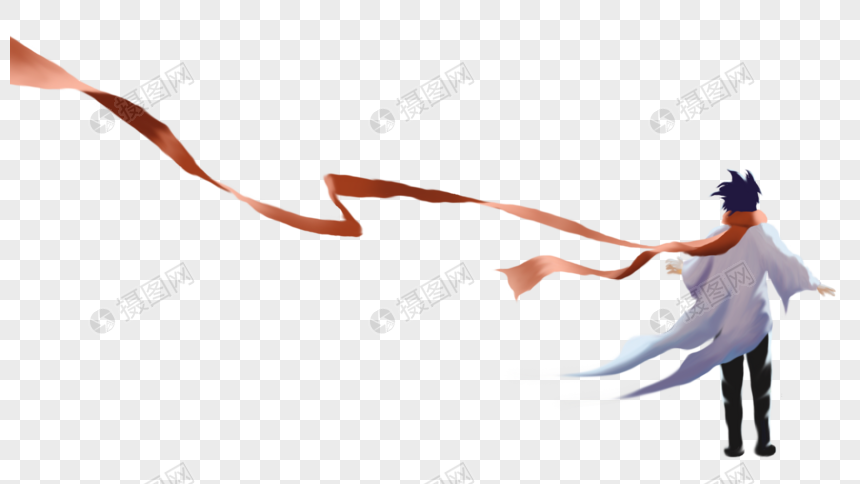 孩子的背影元素素材下载-正版素材400225498-摄图网