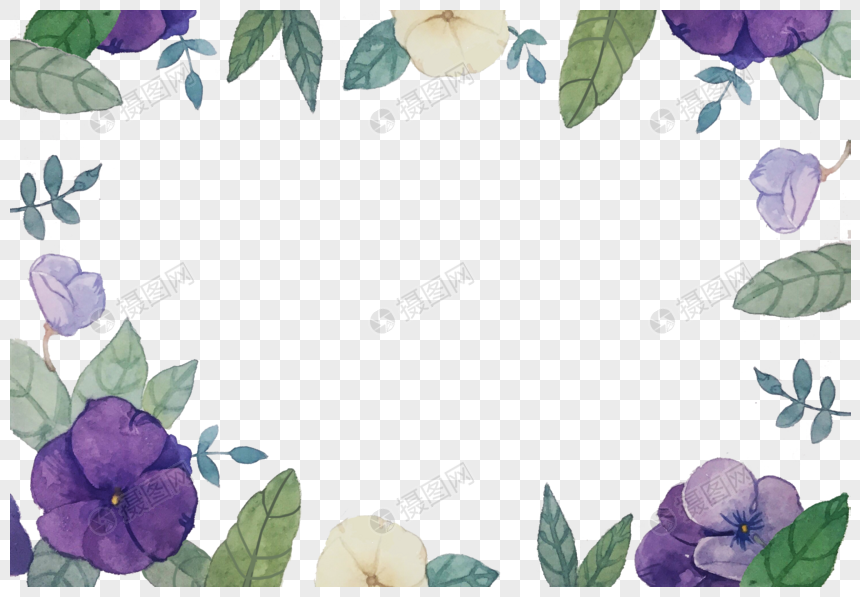 花卉边框元素素材下载-正版素材400227572-摄图网