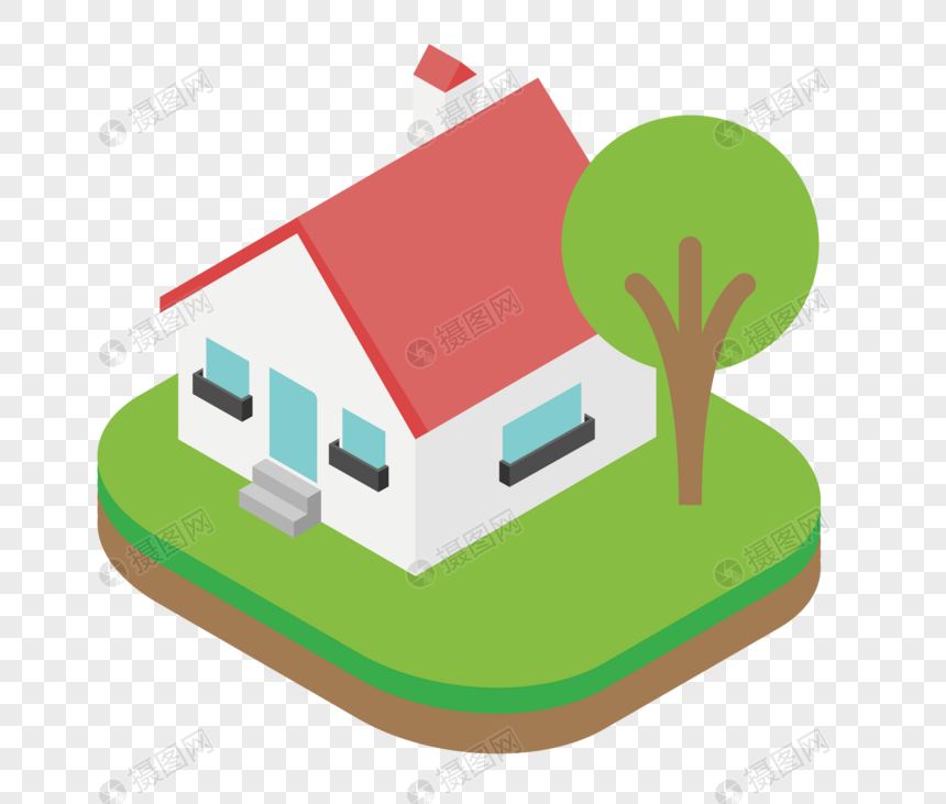 矢量房子元素素材下载-正版素材400228248-摄图网