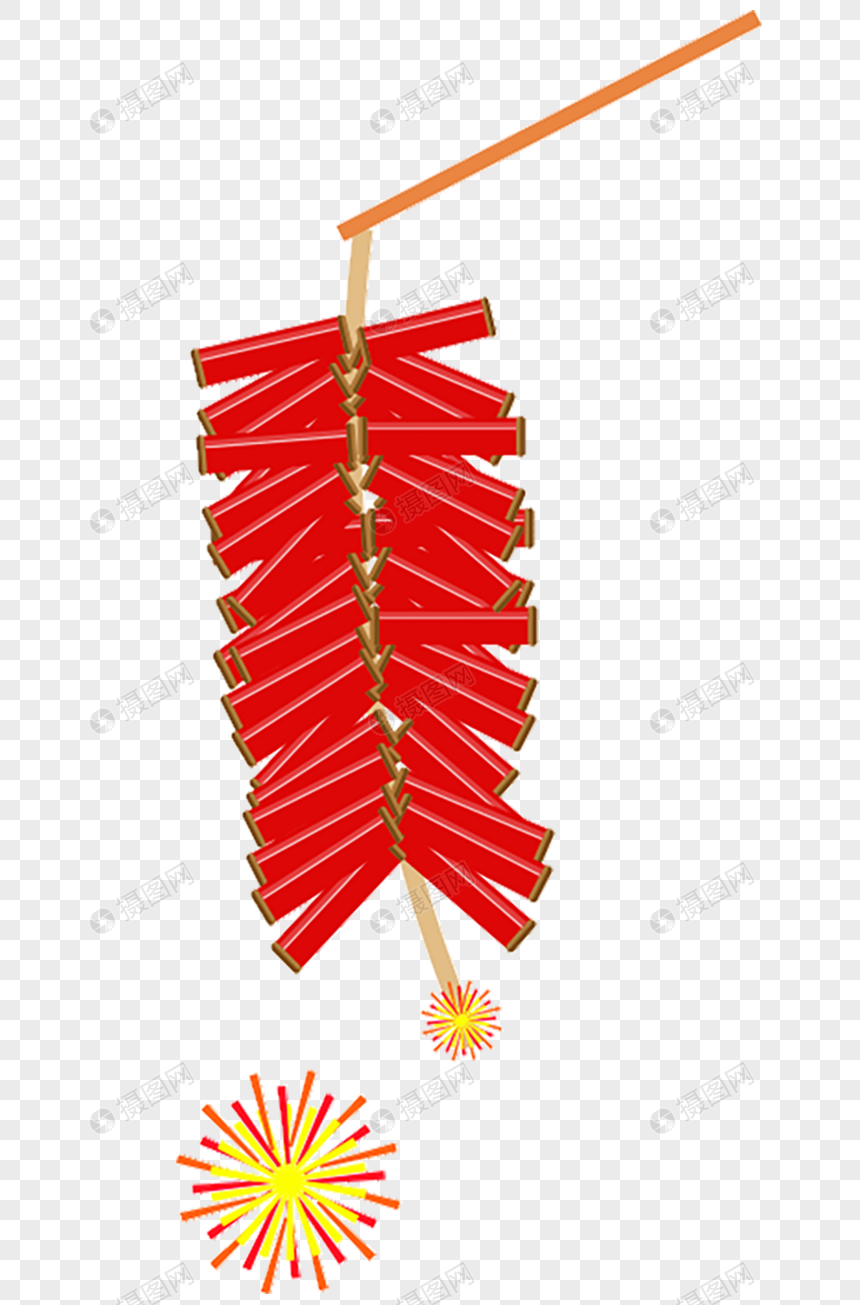 鞭炮元素素材下载-正版素材400304602-摄图网