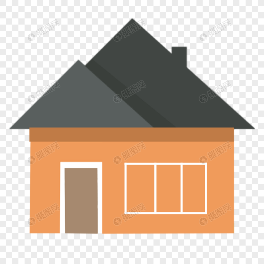 卡通房子元素素材下载-正版素材400318766-摄图网