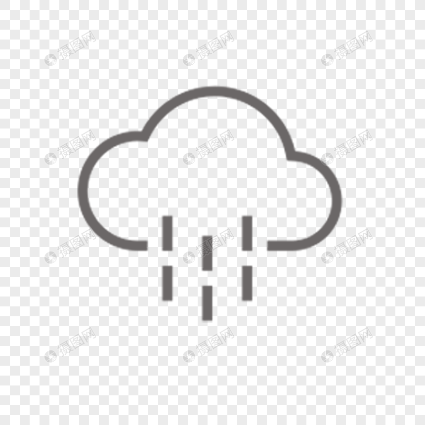 下雨图标元素素材下载-正版素材400319816-摄图网