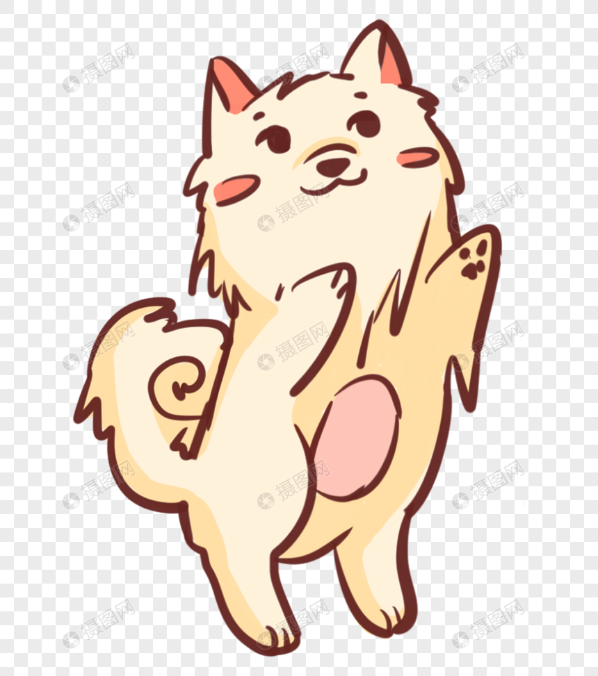 跳起小狗元素素材下载-正版素材400347771-摄图网