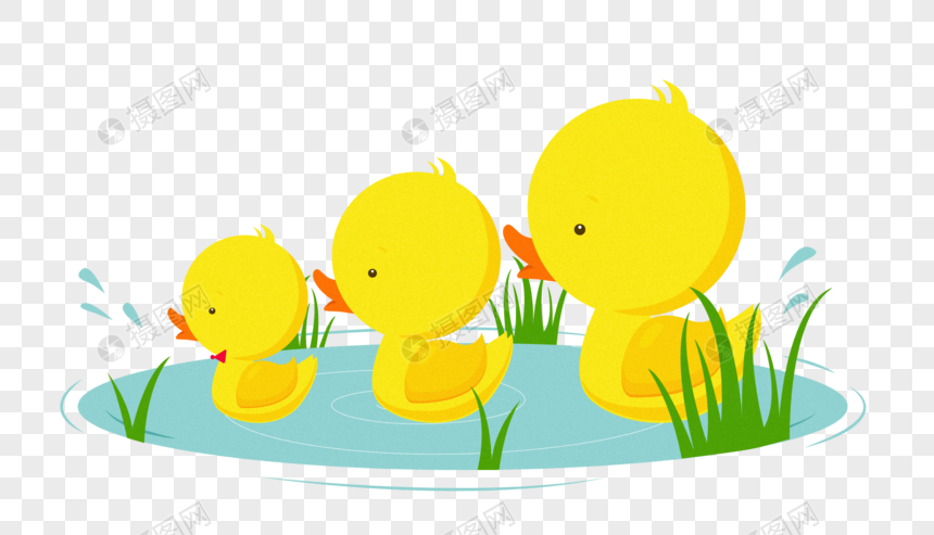 卡通鸭子元素素材下载-正版素材400374065-摄图网
