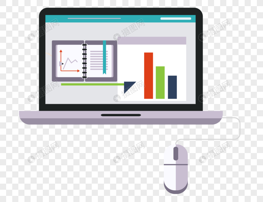 办公电脑元素素材下载-正版素材400383326-摄图网