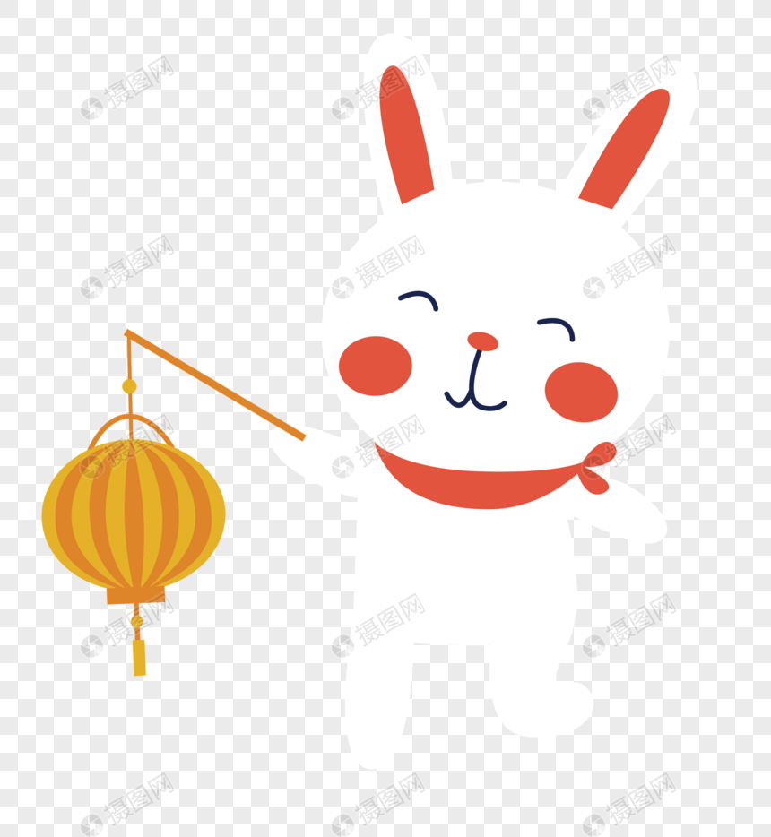 中秋节兔子元素素材下载-正版素材400446665-摄图网