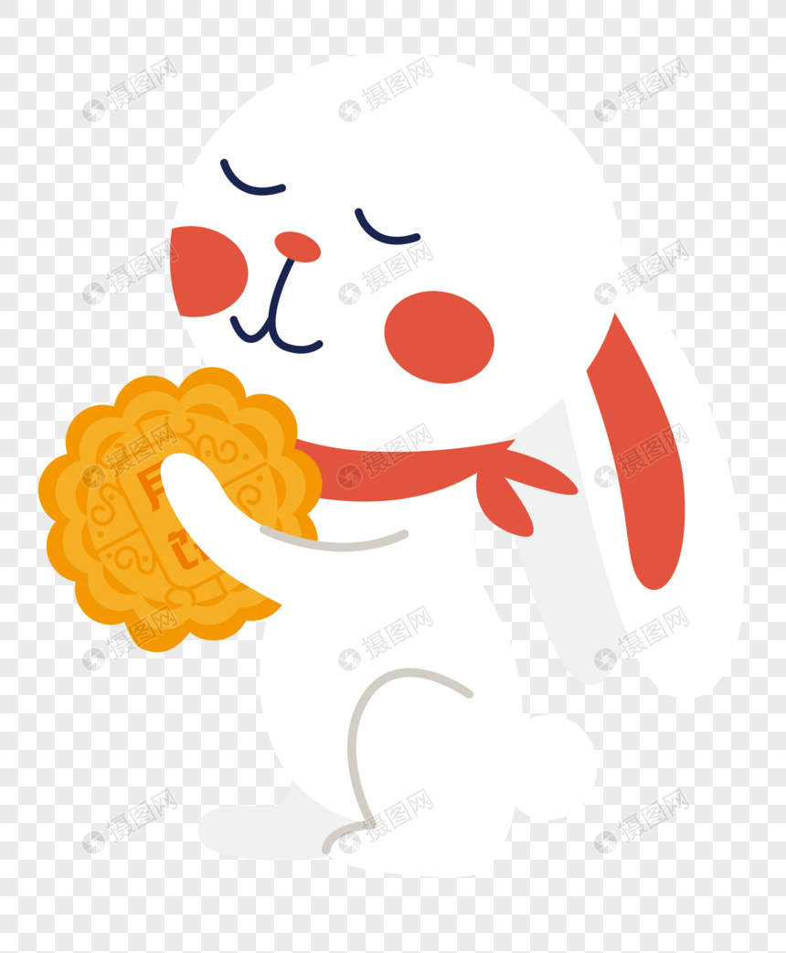 中秋节兔子元素素材下载-正版素材400446713-摄图网