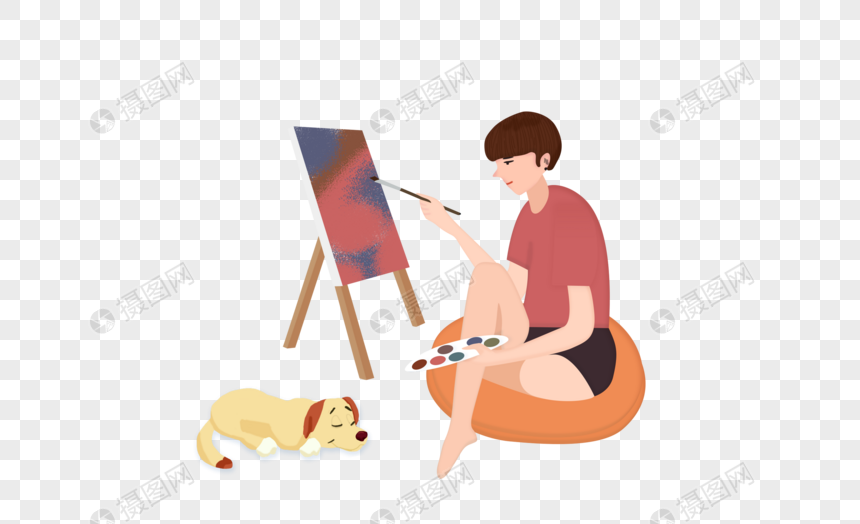 绘画元素素材下载-正版素材400457231-摄图网