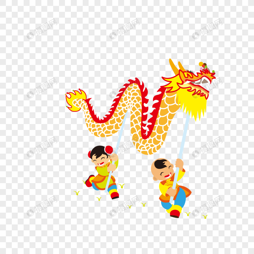 舞龙元素素材下载-正版素材400496025-摄图网