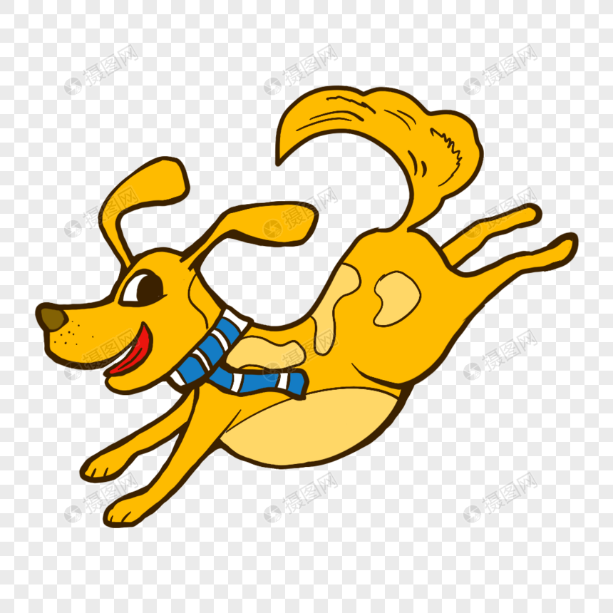 奔跑的狗元素素材下载-正版素材400991211-摄图网