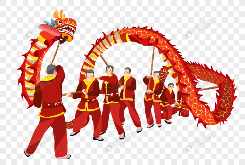 舞龙元素素材下载-正版素材401006721-摄图网