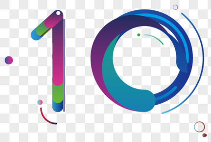 数字10创意卡通字体元素素材下载-正版素材400742577-摄图网