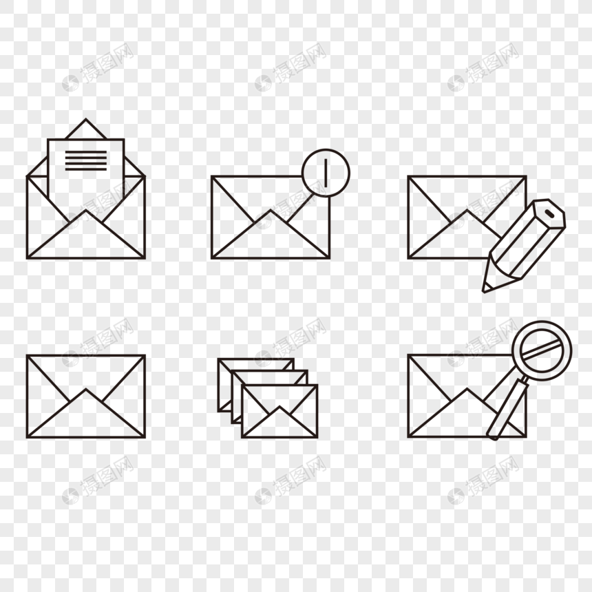 信封图标元素素材下载-正版素材401063381-摄图网