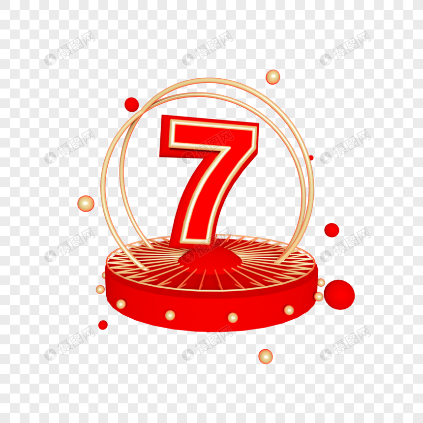 立体红色金边创意舞台7元素素材下载-正版素材401082719-摄图网