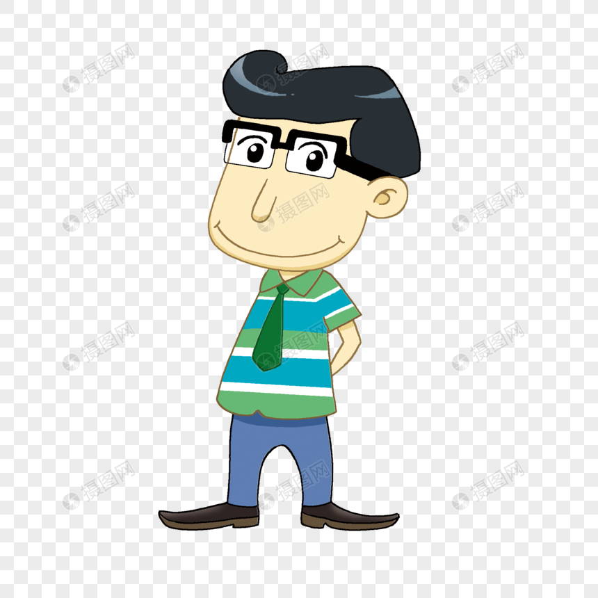 男士卡通形象元素素材下载-正版素材401083875-摄图网