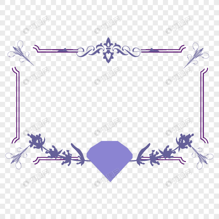 紫色边框元素素材下载-正版素材401097329-摄图网