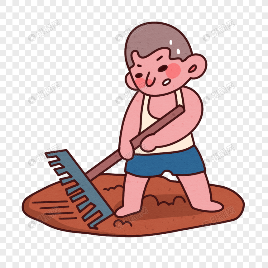 犁地农民元素素材下载-正版素材401116314-摄图网