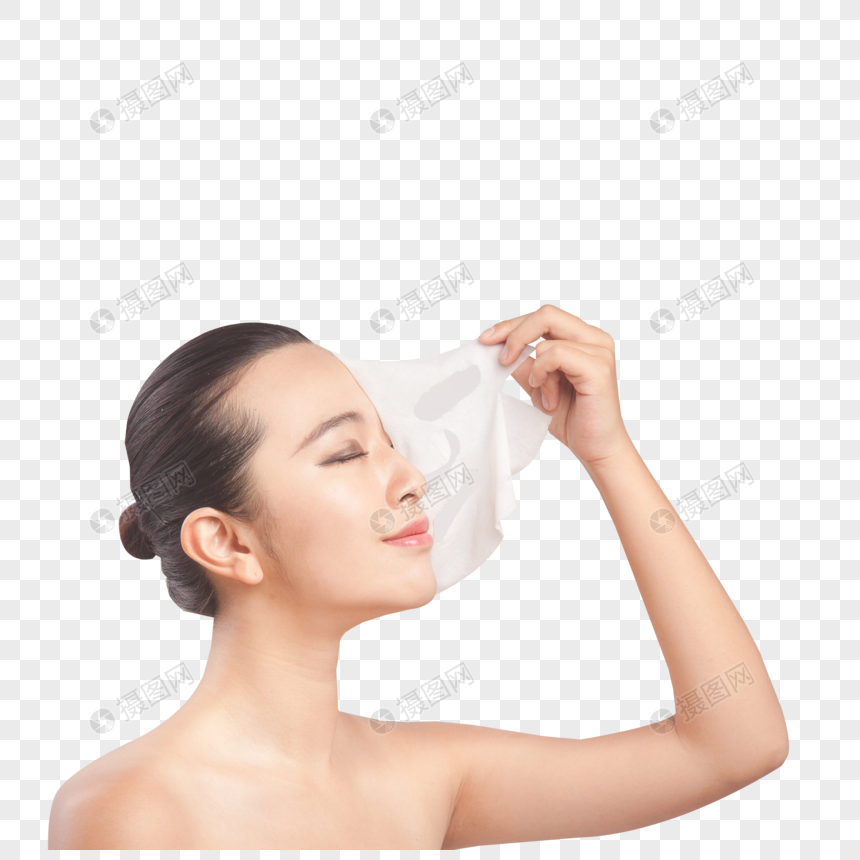 敷面膜的女性元素素材下载 正版素材401133900 摄图网