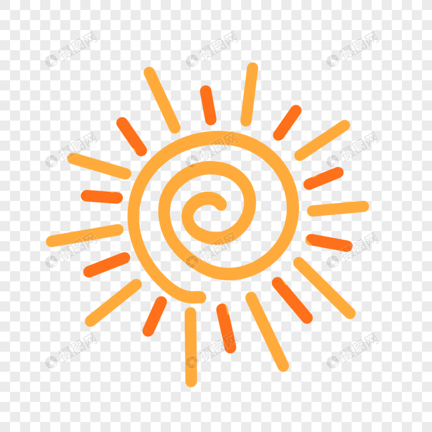 太阳简笔画元素素材下载-正版素材401135716-摄图网
