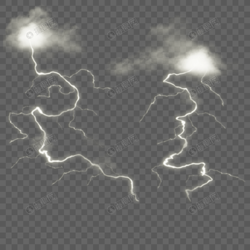 闪电元素素材下载-正版素材401150184-摄图网