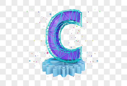 C元素_免抠素材_PNG图片下载-摄图网