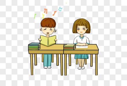 同桌卡通图片_同桌卡通素材_同桌卡通高清图片_摄图网图片下载