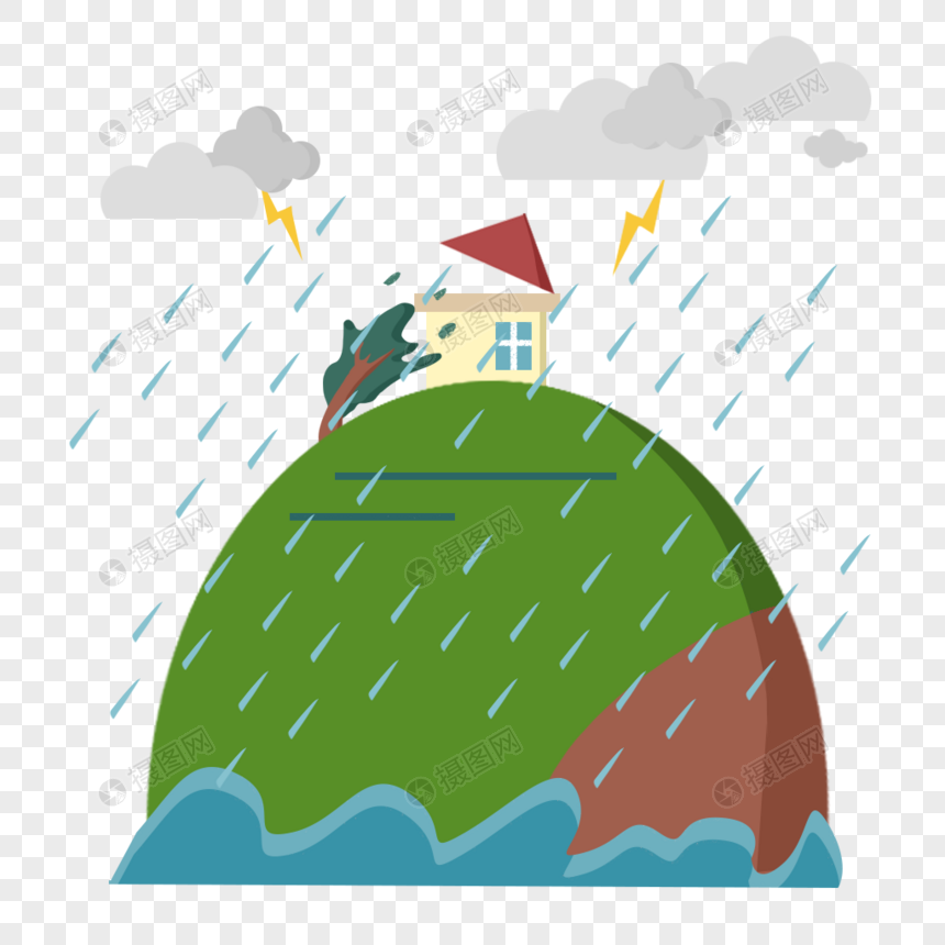暴雨元素素材下载-正版素材401173296-摄图网