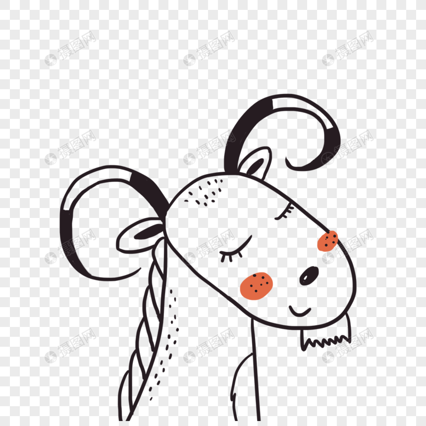 山羊元素素材下载-正版素材401183618-摄图网