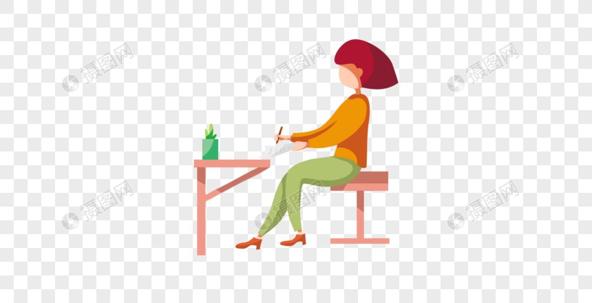 写作作家元素素材下载-正版素材401200580-摄图网