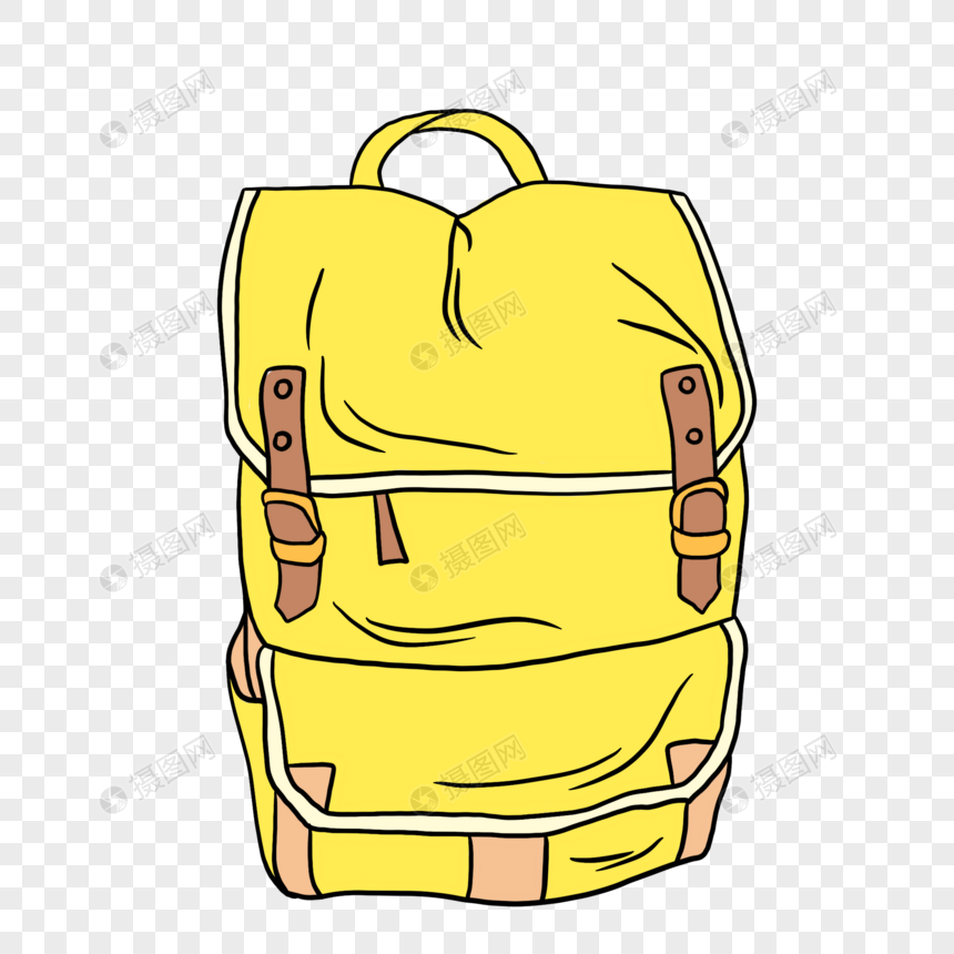 黄色书包元素素材下载-正版素材401206268-摄图网