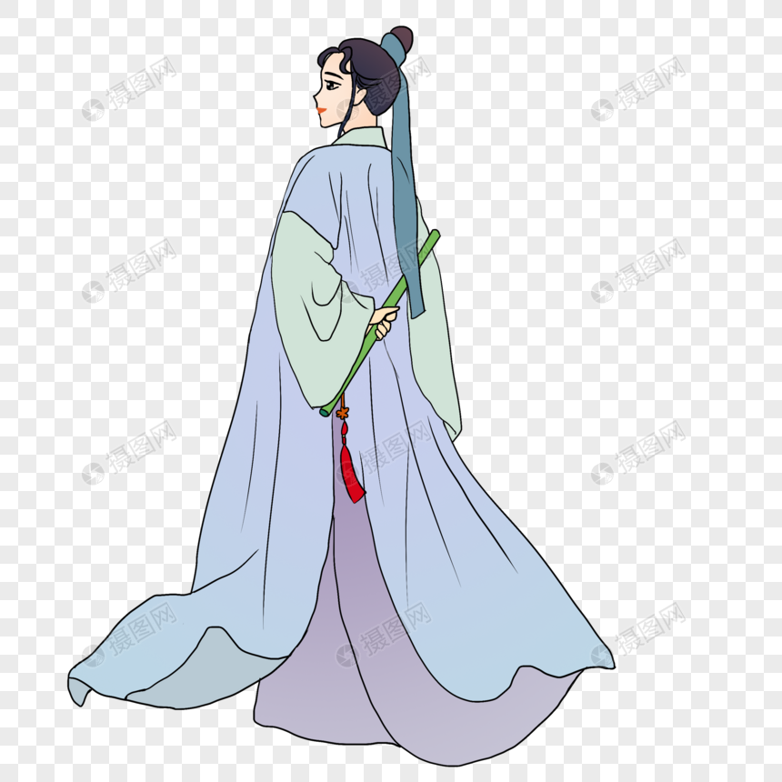 古风男子元素素材下载-正版素材401238281-摄图网