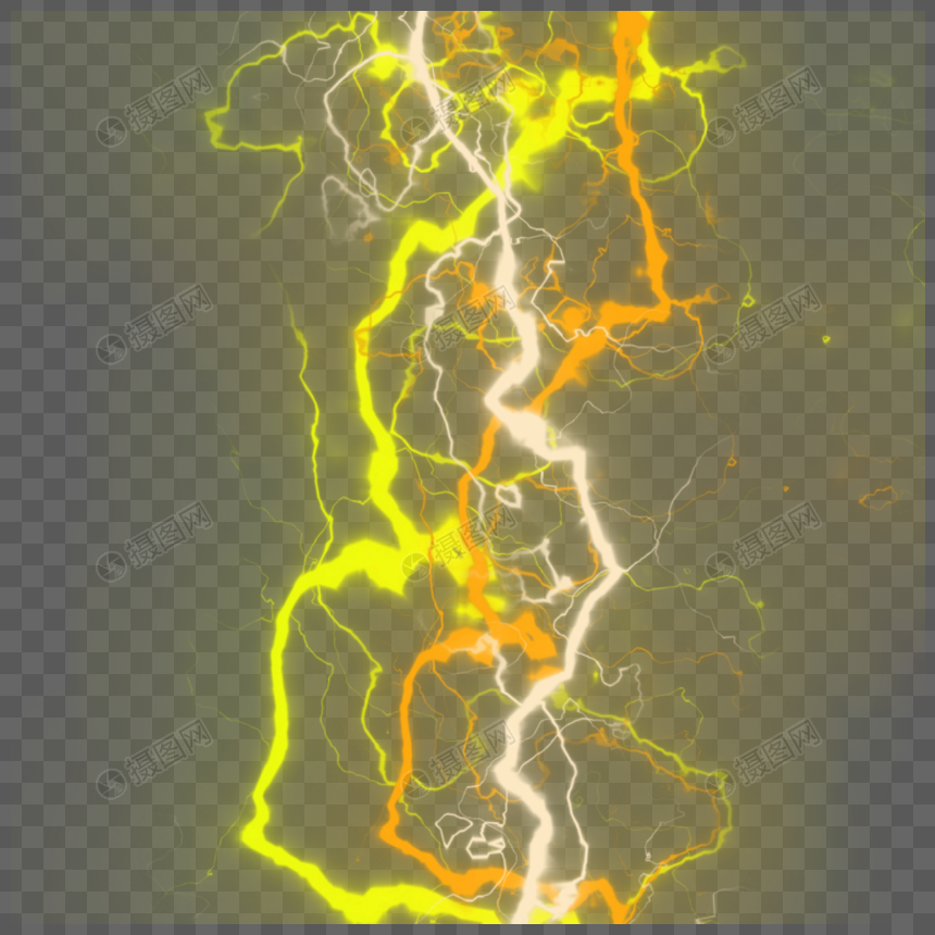 黄色的闪电元素素材下载-正版素材401262871-摄图网