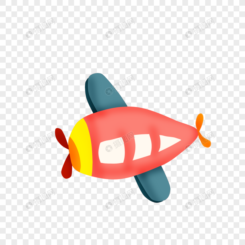 红色飞机元素素材下载-正版素材401287488-摄图网