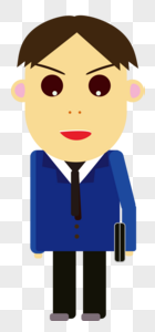 公务员元素_免抠素材_PNG图片下载-摄图网