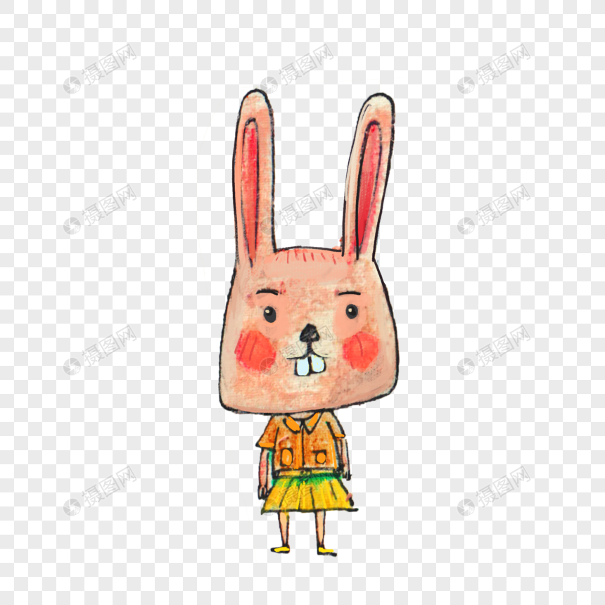 粉色兔子元素素材下载-正版素材401305631-摄图网