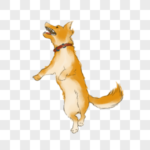 跳起来的狗元素素材下载-正版素材401131319-摄图网