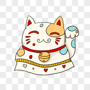 可爱的招财猫元素素材下载-正版素材401301299-摄图网