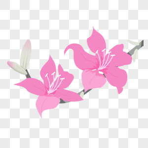 紫金花元素素材下载-正版素材401418532-摄图网