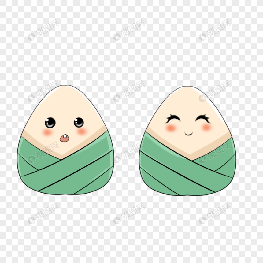 卡通粽子元素素材下载-正版素材401335915-摄图网