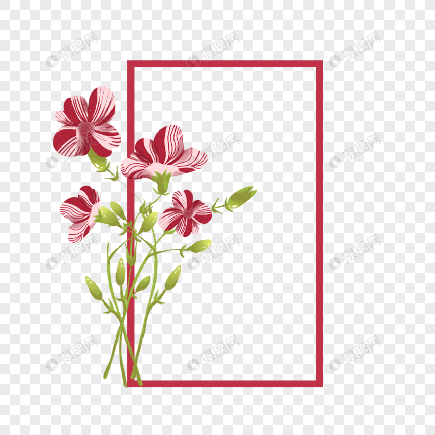 花的边框元素素材下载-正版素材401337833-摄图网