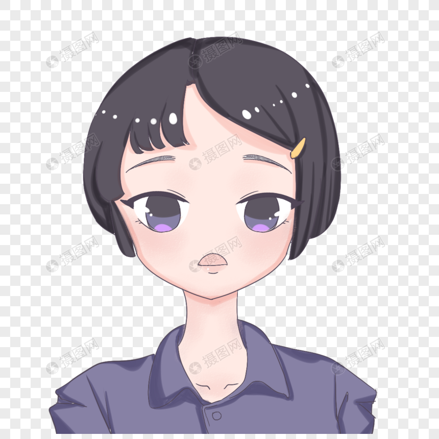 日漫风表情包元素素材下载-正版素材401341524-摄图网