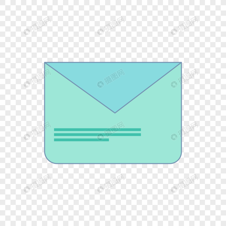 信封扁平图标元素素材下载-正版素材401348418-摄图网